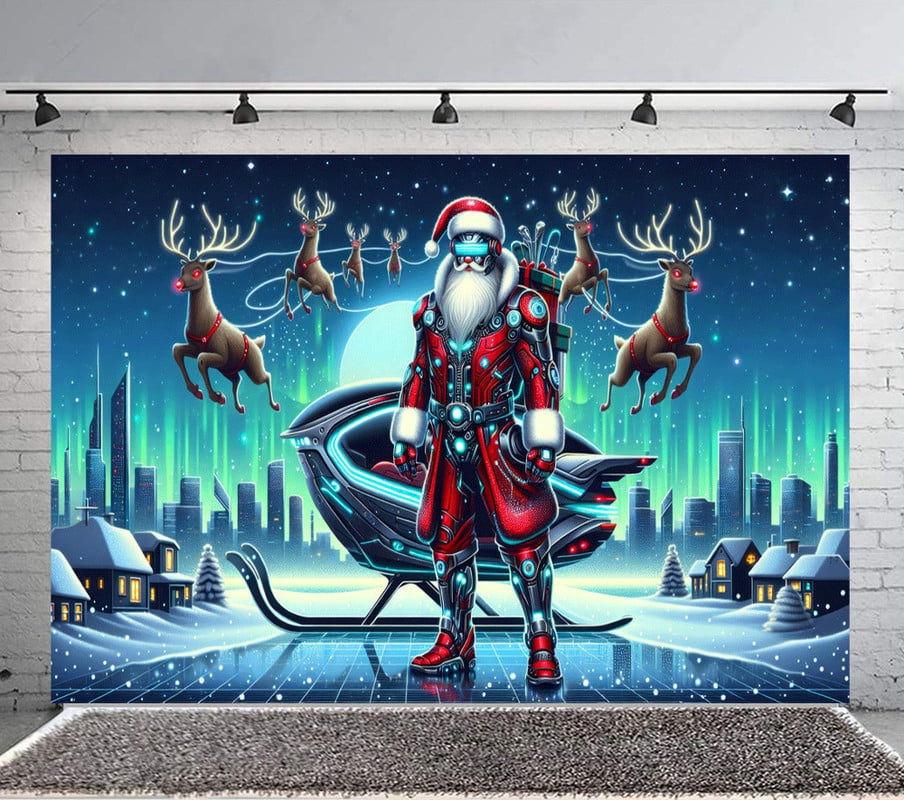 The Santa Clause Backdrop Banner Party Supplies Poster Movie Theme ...