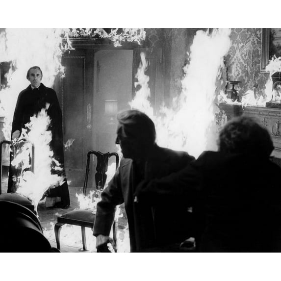 The Satanic Rites Of Dracula Christopher Lee Peter Cushing Burning ...