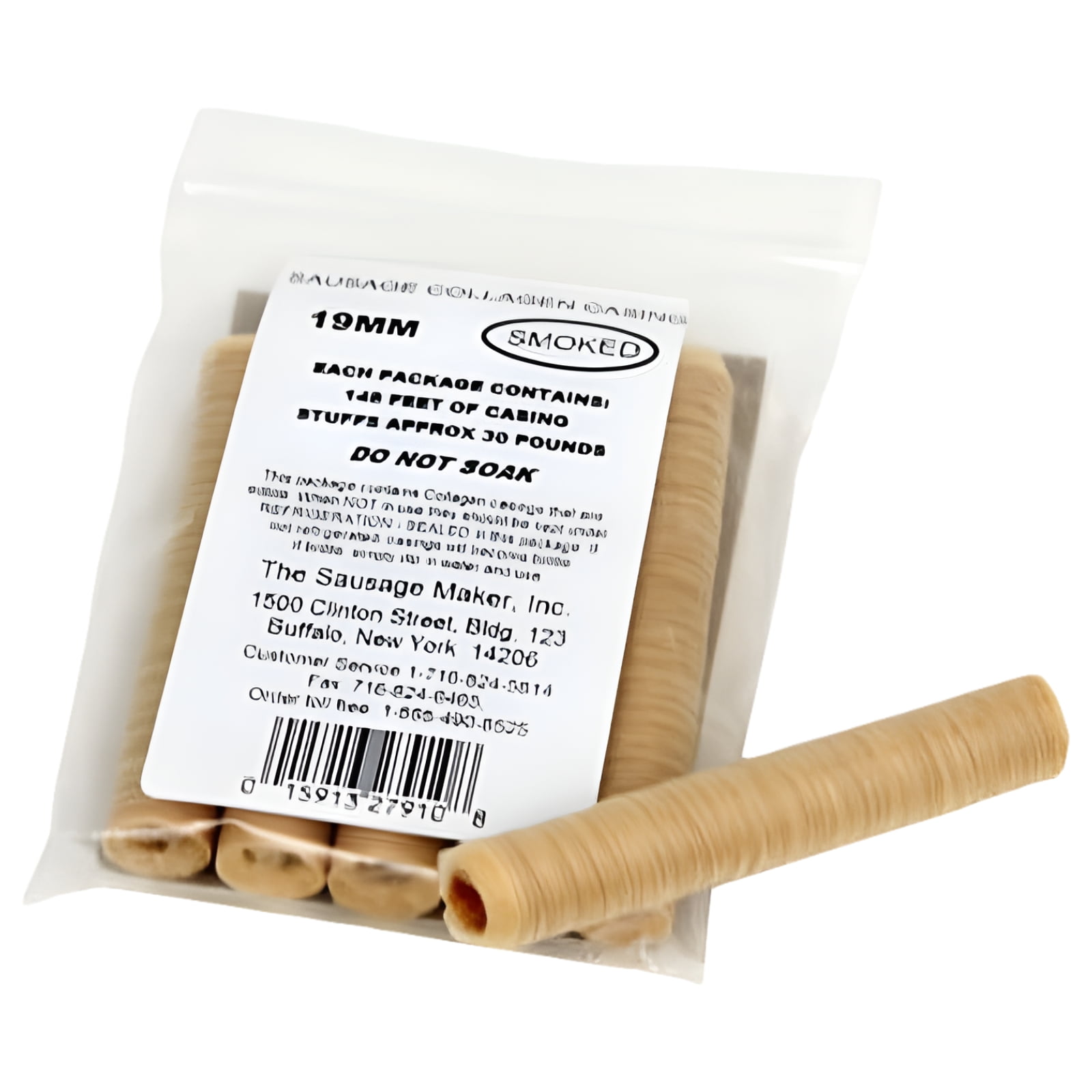 The Sausage Maker 19mm Smoked Collagen Casings for Meat Snack Sticks ...