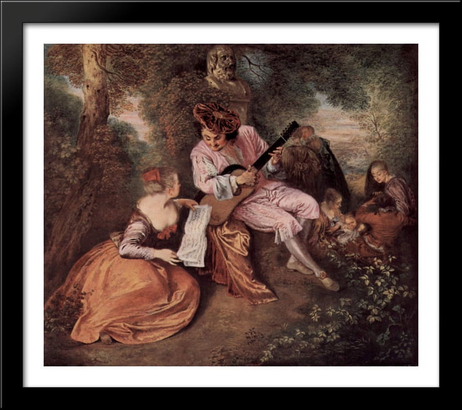 The Scale of Love 32x28 Large Black Wood Framed Print Art by Antoine ...