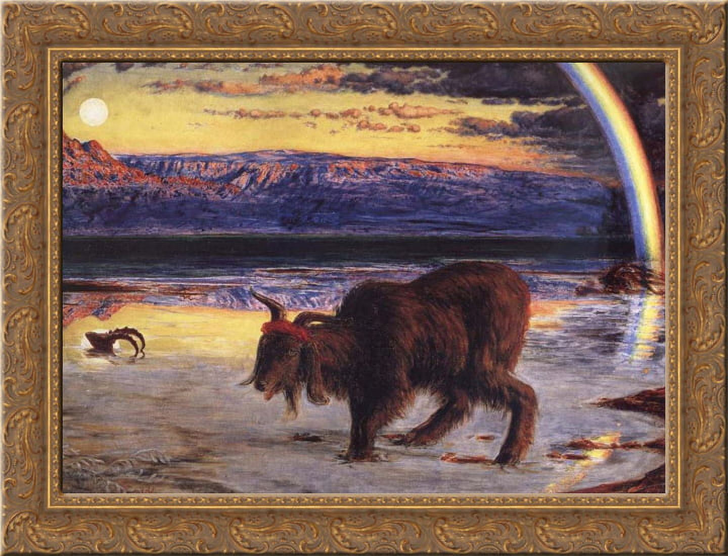 The Scapegoat 24x18 Gold Ornate Wood Framed Canvas Art by William ...