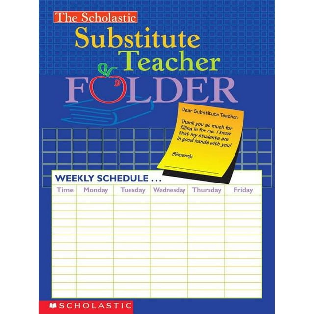 The Scholastic Substitute Teacher Folder - Walmart.com