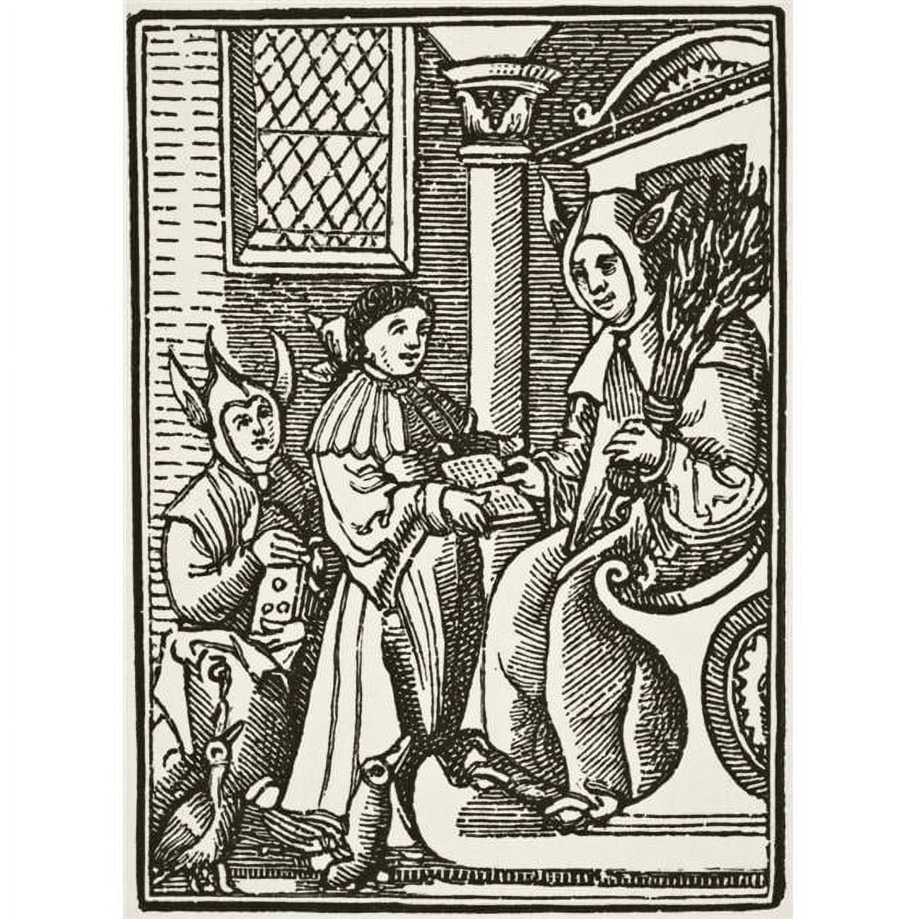 The Schoolmaster After A 16th Century Drawing by Soquand From Science ...