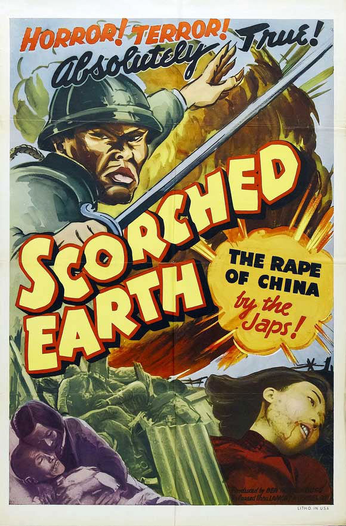 The Scorched Earth - movie POSTER (Style A) (11" x 17") (1942 ...