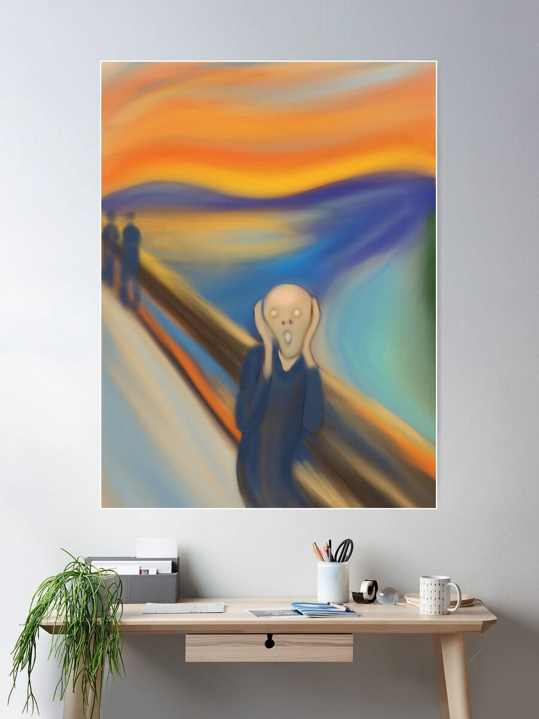 The Scream Awakens Poster Wall Art, Modern Wall Decor For Living Room ...