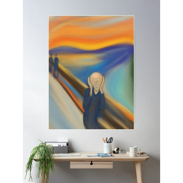 The Scream Awakens Poster Wall Art, Modern Wall Decor For Living Room ...
