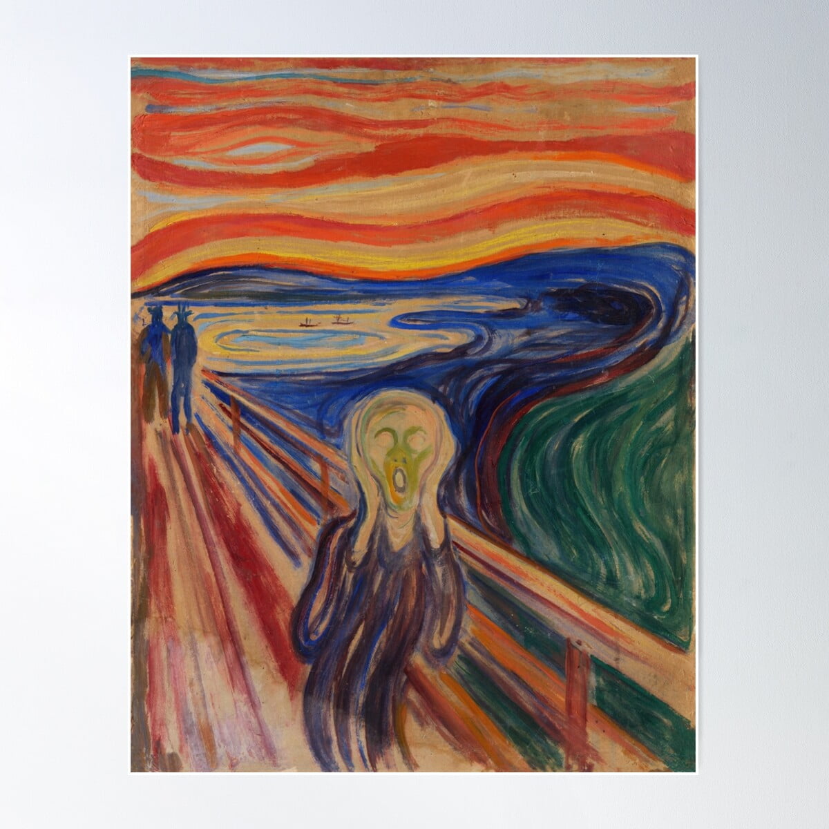 The Scream Edvard Munch 1893 Original Painting Hd High Quality Online Store Poster Wall Art ...