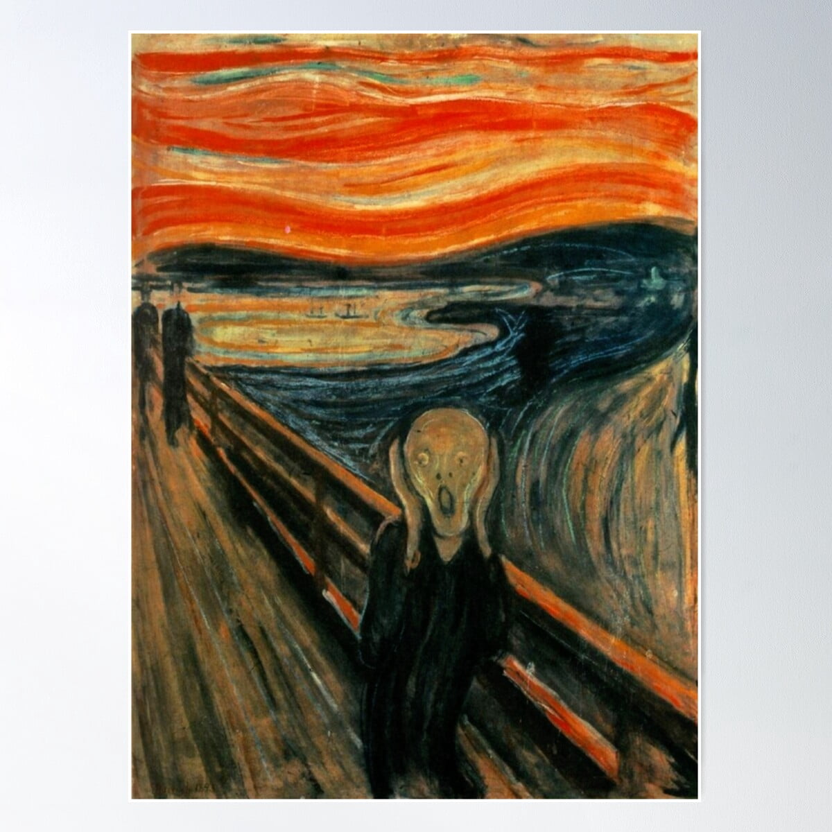 The Scream - Edvard Munch Poster Wall Art, Modern Wall Decor For Living ...