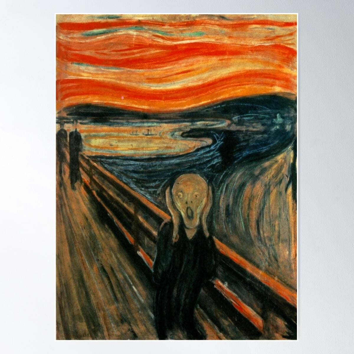 The Scream - Edvard Munch Poster Wall Art, Modern Wall Decor For Living ...