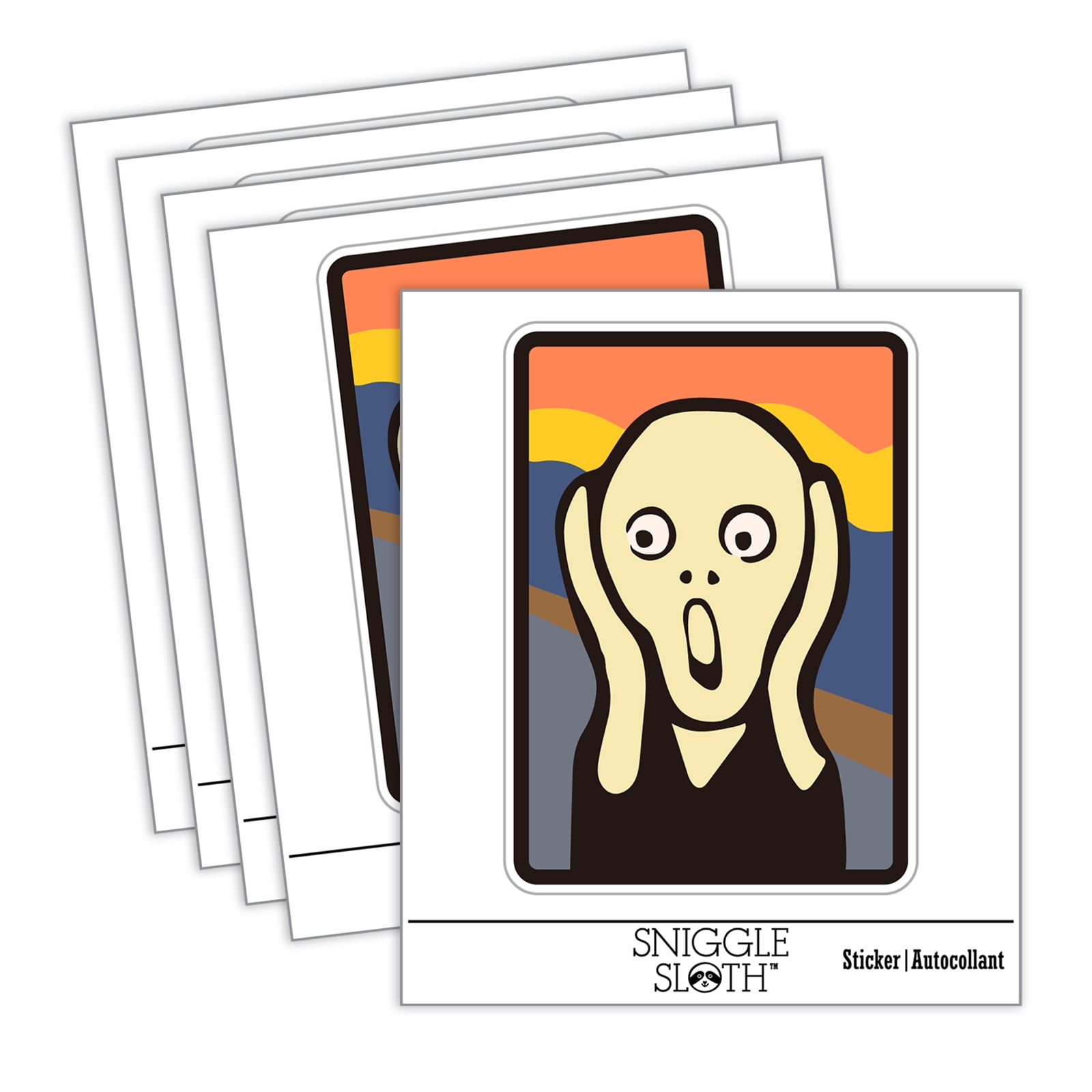 The Scream Painting by Edvard Munch Car Window Bumper Water Bottle ...