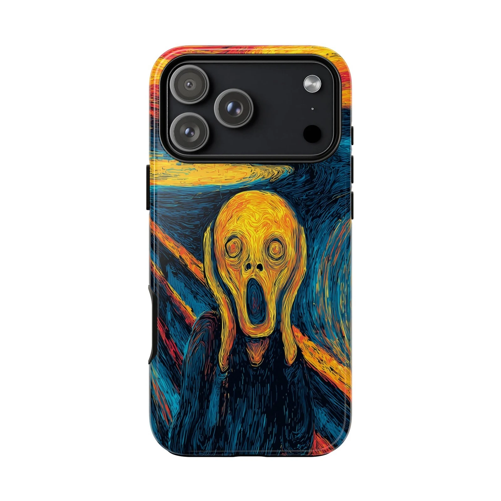 The Scream Psychedelic Artwork Phone Case for iPhone 17 to 11 Pro Max ...
