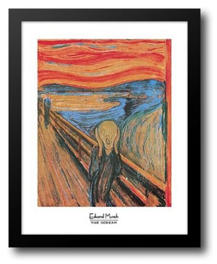 The Scream, c.1893 15x18 Framed Art Print by Munch, Edvard - Walmart.com