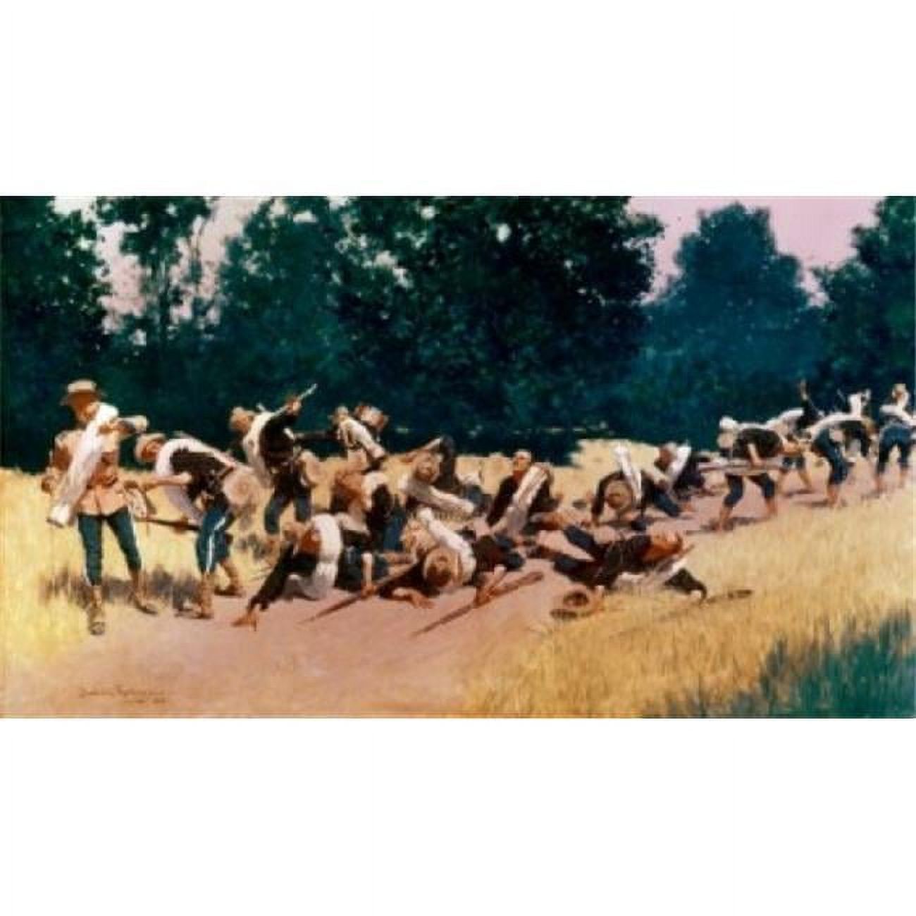The Scream of Shrapnel on San Juan Hill by Frederic Remington 1861-1909 ...