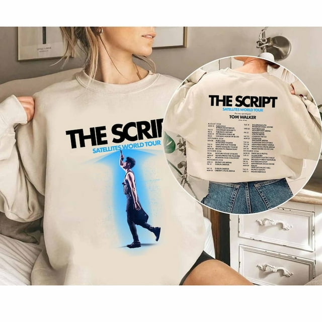 The Script - Satellites World Tour 2024 Shirt, The Script Band Fan ...