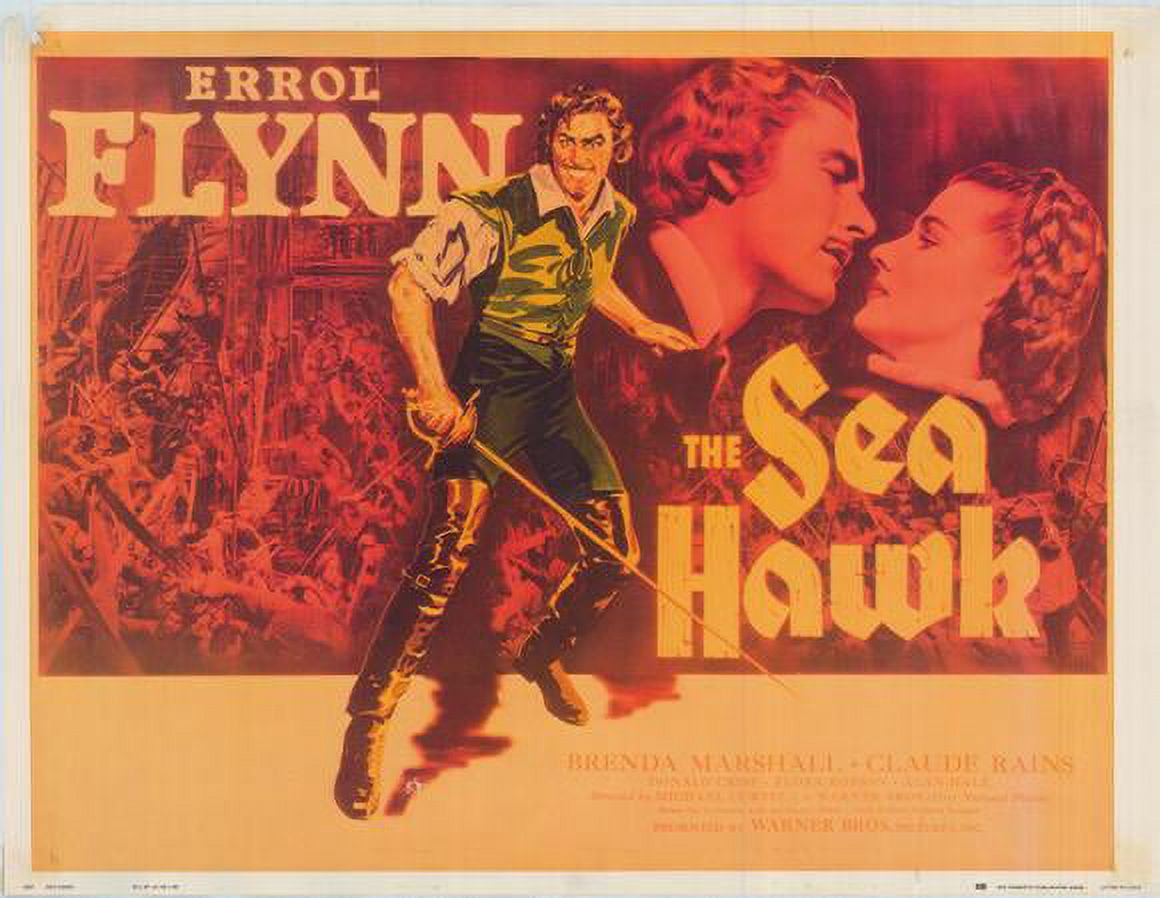 The Sea Hawk - movie POSTER (Half Sheet Style A) (22" x 28") (1940 ...