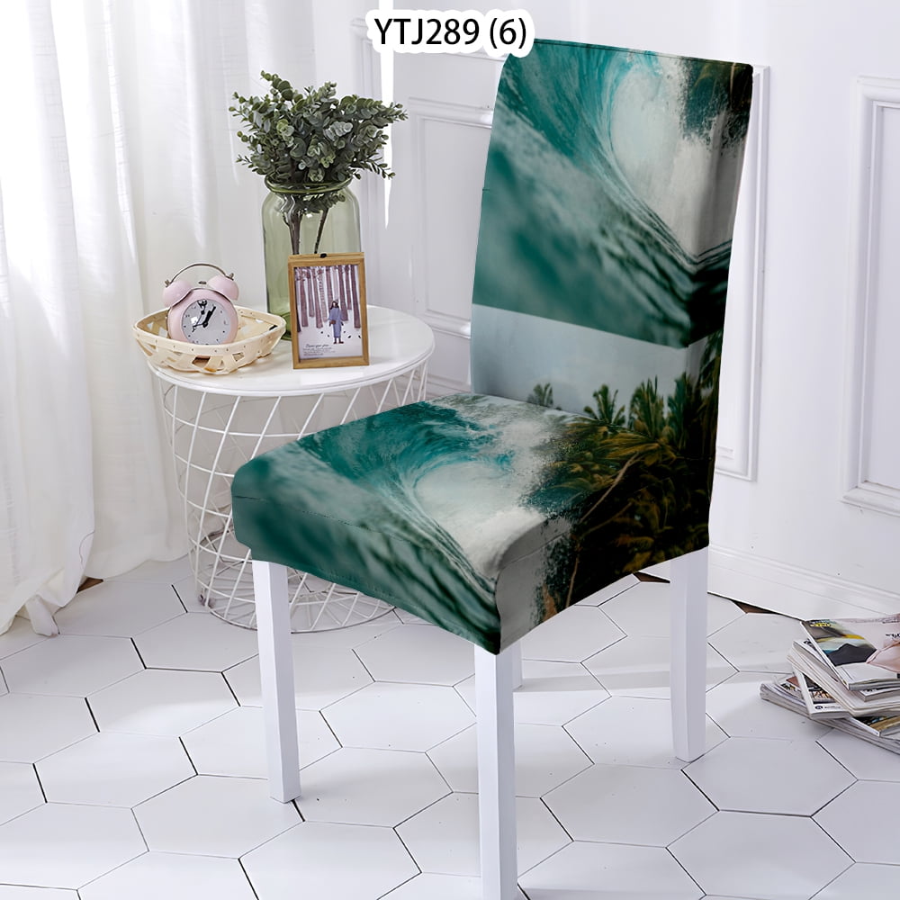 The Sea Spandex Chair Slipcover Chairs Covers Chairs Kitchen Spandex ...
