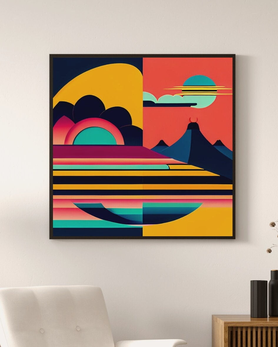 The Sea off Satta - Japanese Art Deco Style Canvas Wall Art - Walmart.com