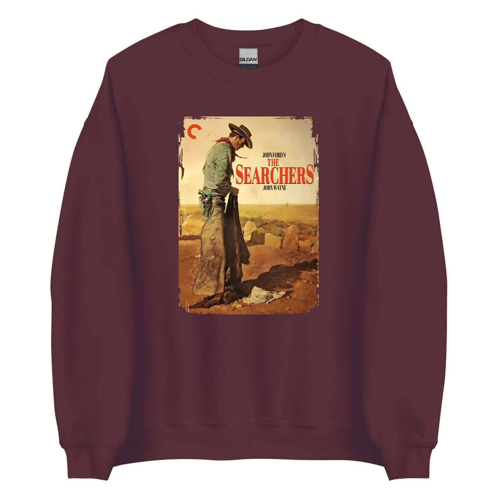 The Searchers V1 John Wayne Natural White Gray Men T Shirt-TH37104 ...