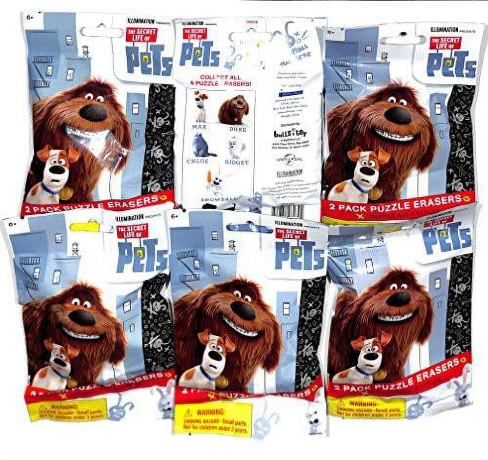 The Secret Life of Pets 2 Pack Puzzle Erasers Blind Bag - Walmart.com