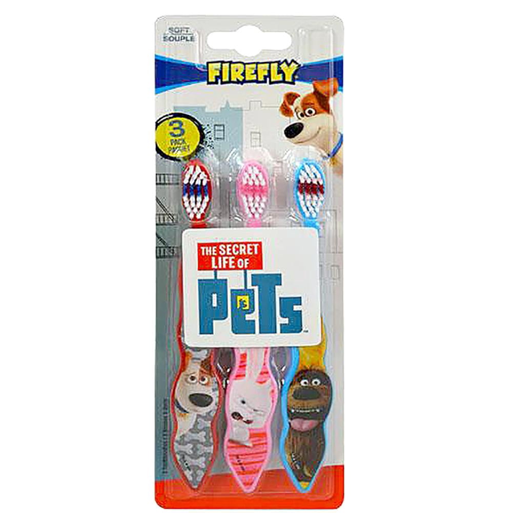 The Secret Life of Pets 3-Pack Toothbrushes - Walmart.com