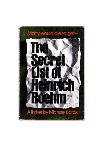 Pre-Owned The Secret List of Heinrich Roehm 9780688029913 Used ...