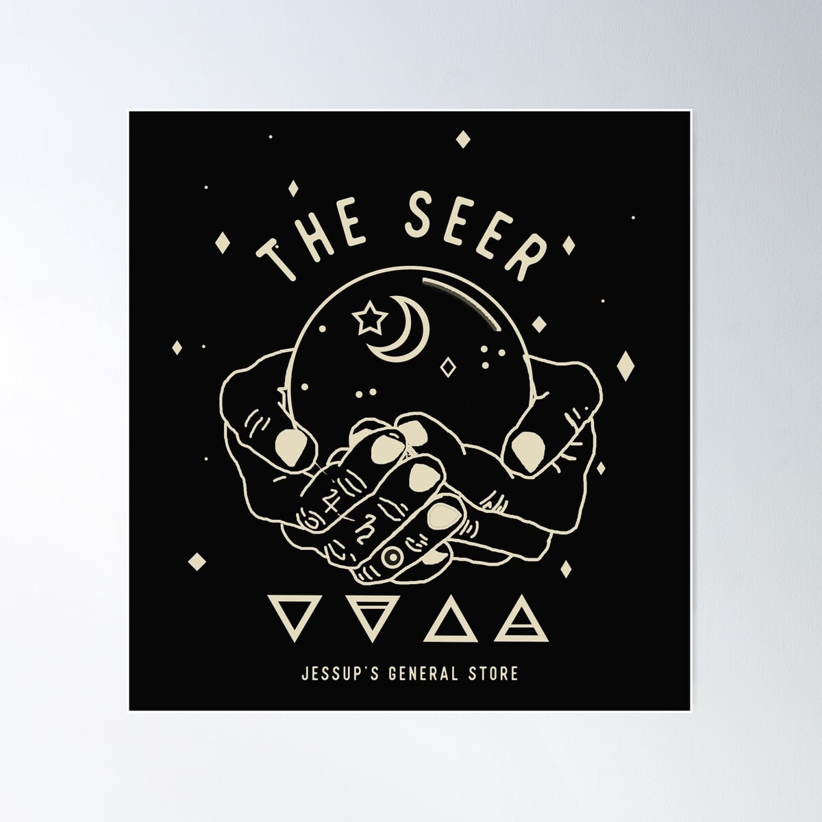 The Seer Crystal Ball Divination Design Poster Wall Art, Modern Wall ...