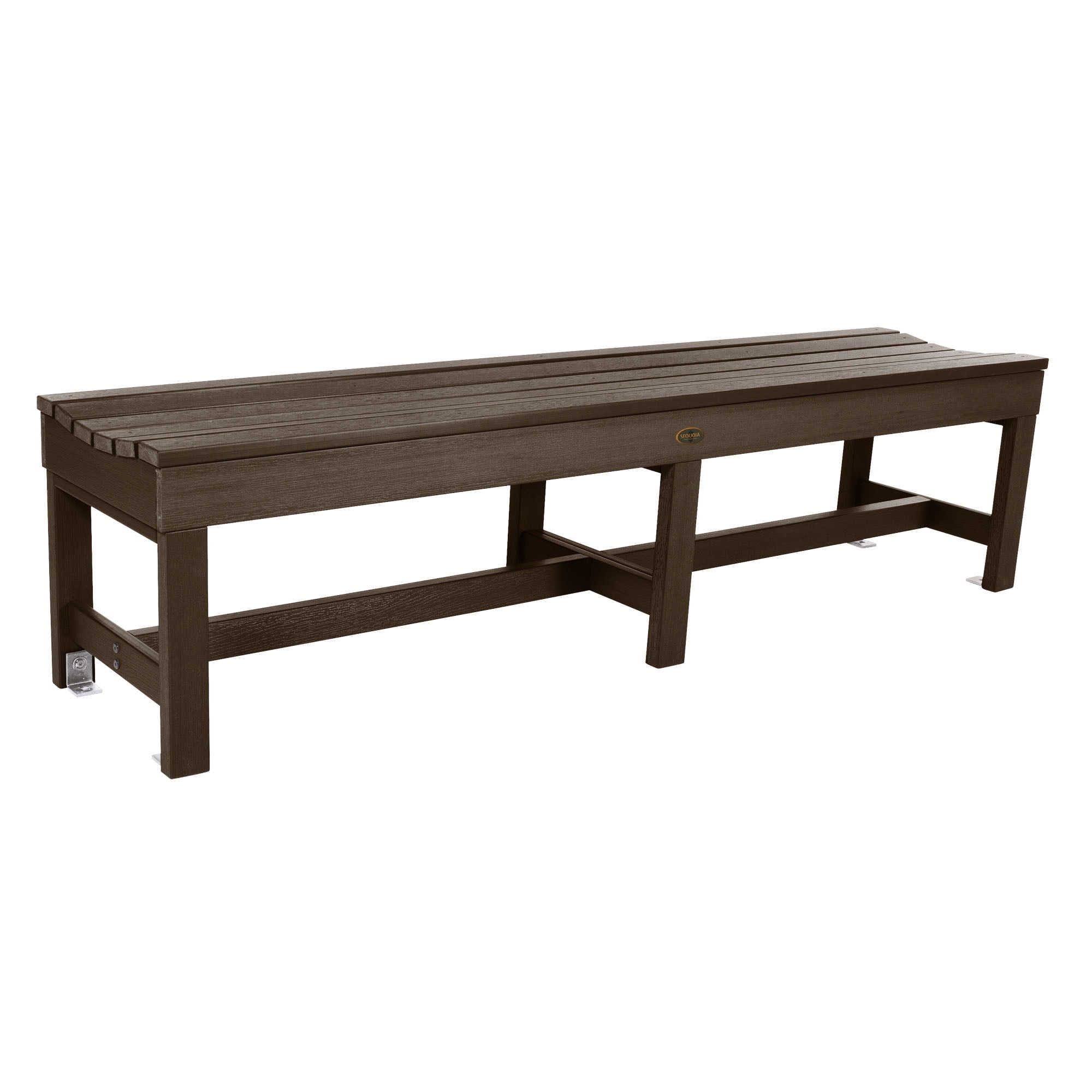 Sequoia Backless Picnic Bench for Office Patio Seating - Walmart Business Supplies
