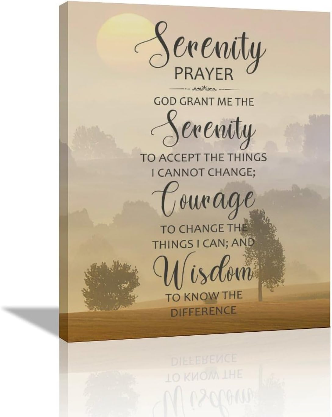 The Serenity Prayer Canvas Wall Art Serenity Prayer Sign Pictures Wall ...