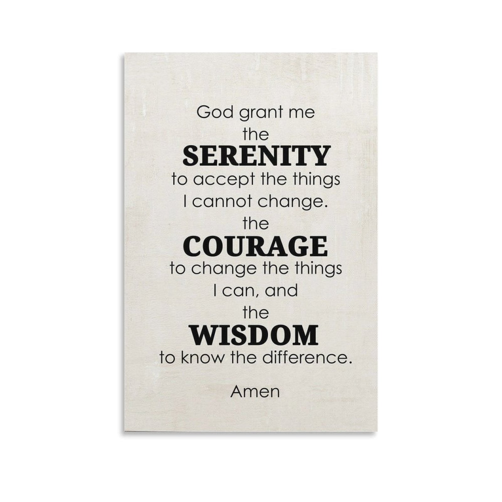 The Serenity Prayer Painting On Canvas Wall Art Poster Scroll Picture ...