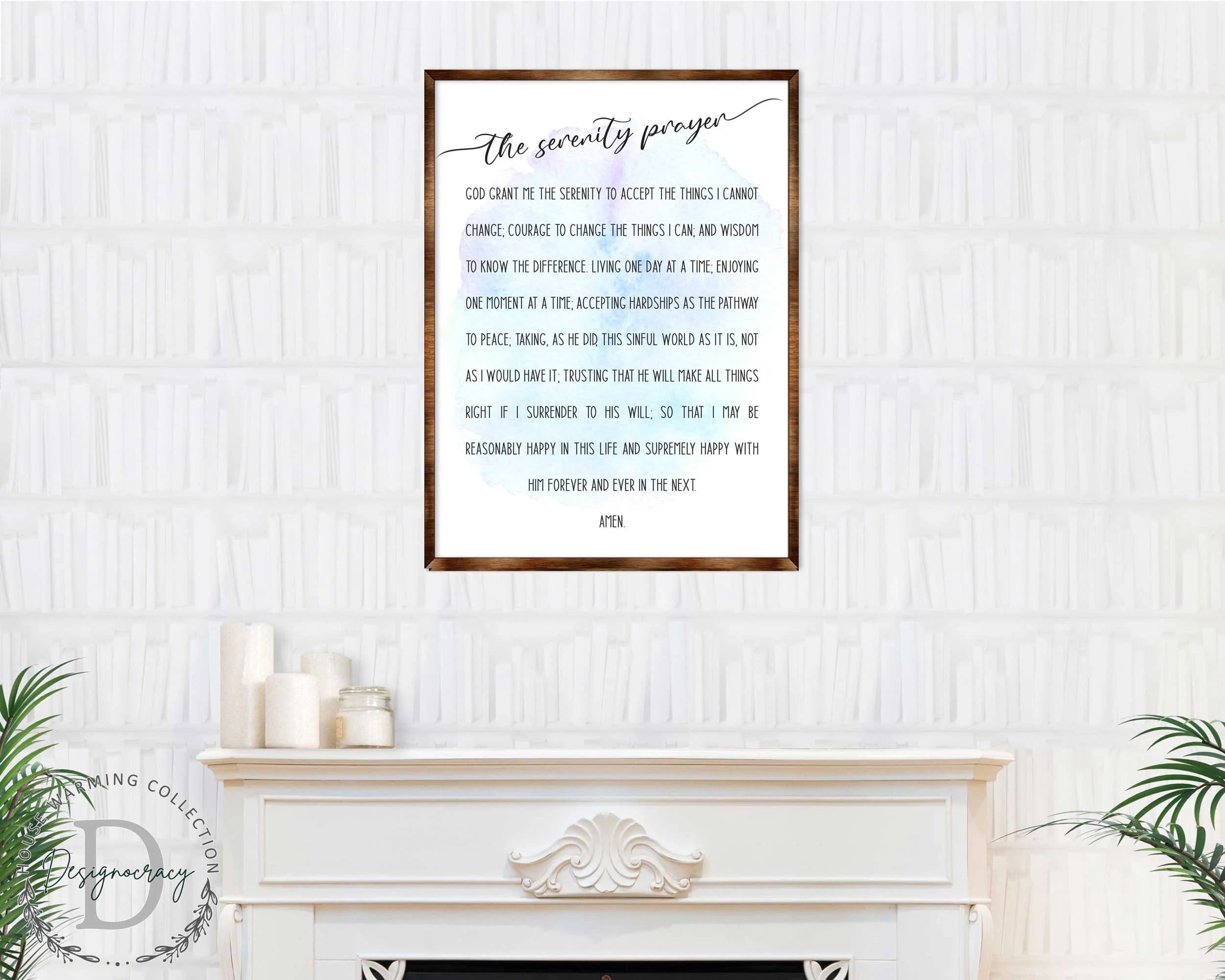 The Serenity Prayer | Wooden Kitchen blessing | God grant me the ...