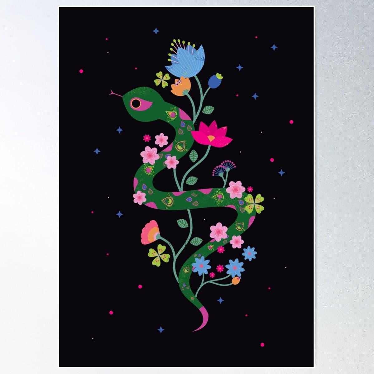 The Serpent Poster Wall Art, Modern Wall Decor For Living Room Bedroom ...