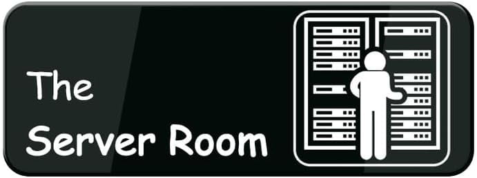 The Server Room Sign For House Door, Easy To Mount Plastic Safety ...