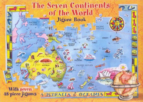 Pre-Owned The Seven Continents of the World: Jigsaw Book (Unknown ...