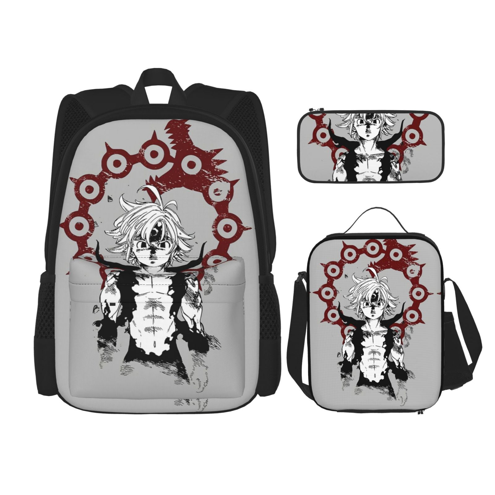 The Seven Deadly Sins 3-Piece Backpack Set,backpacks ,lunch bag ,case ...