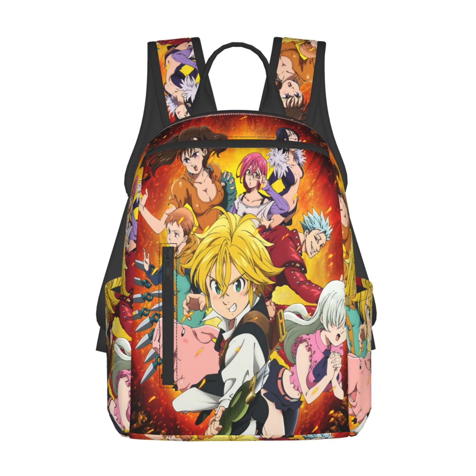 The Seven Deadly Sins Backpacks Cute Cartoon Lightweight Unisex Bookbag ...