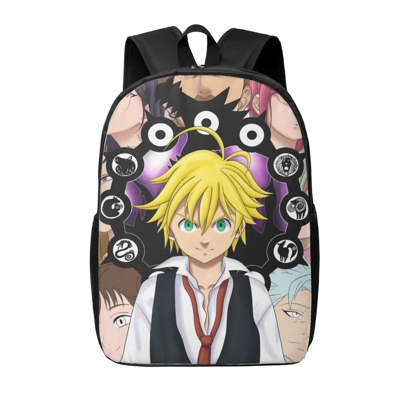 The Seven Deadly Sins Cartoon Backpacks Lightweight 17 Inch Large ...