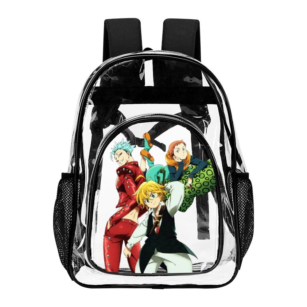 The Seven Deadly Sins Clear Backpack Heavy Duty Transparent Backpack ...