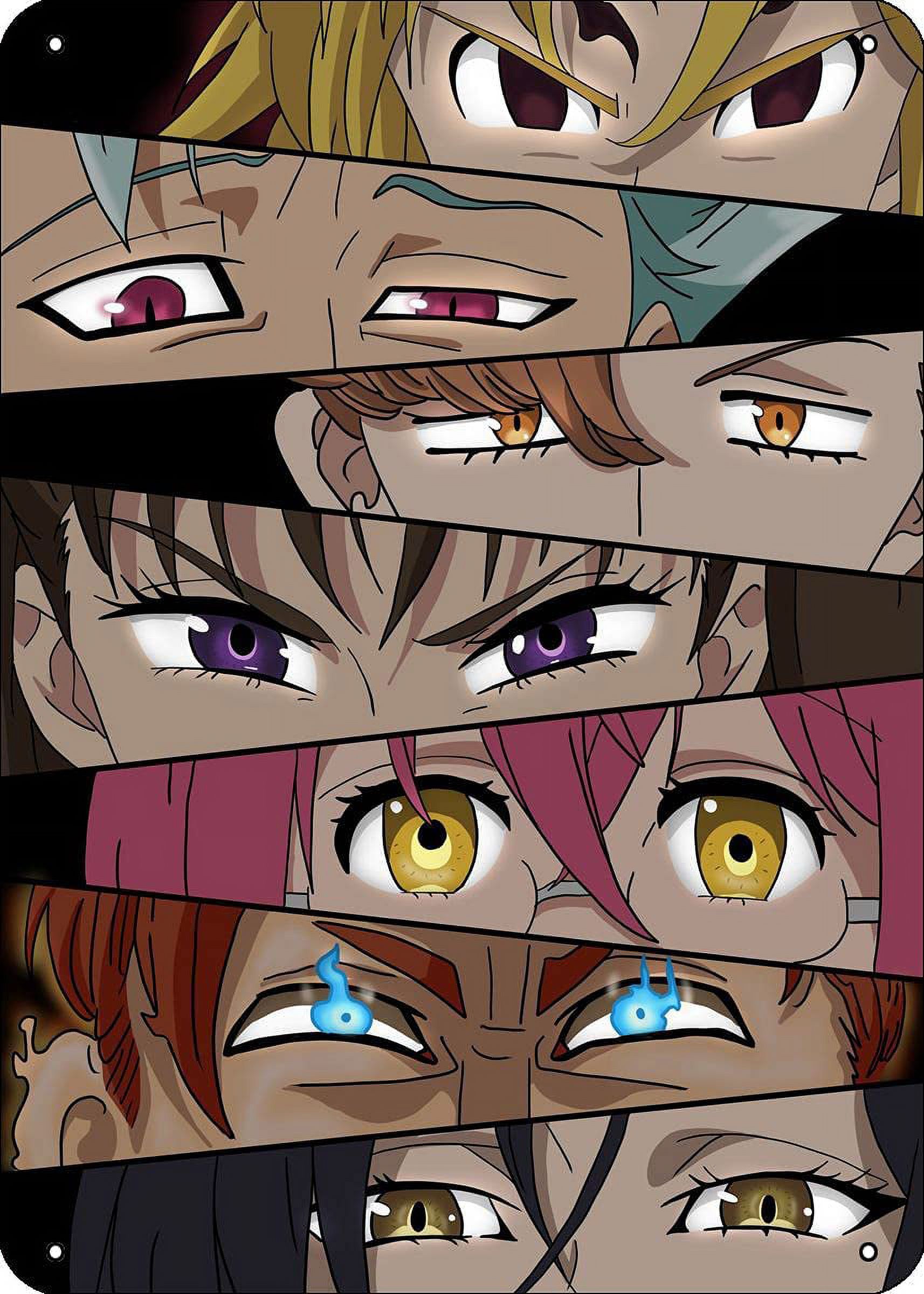 The Seven Deadly Sins Glowing Eyes Poster Metal Tin Sign 8 x 12Inch ...