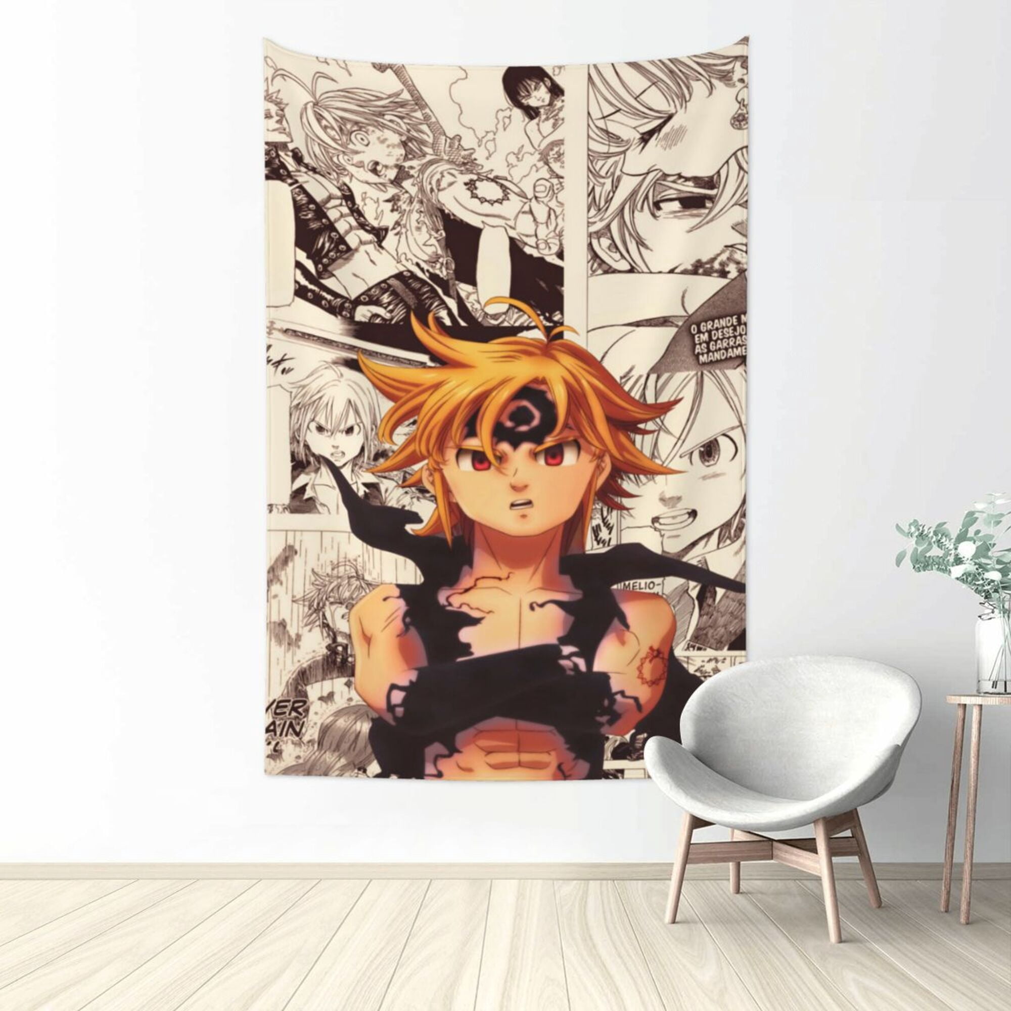The Seven Deadly Sins Tapestry for Bedroom, Art Pattern Print Wall ...