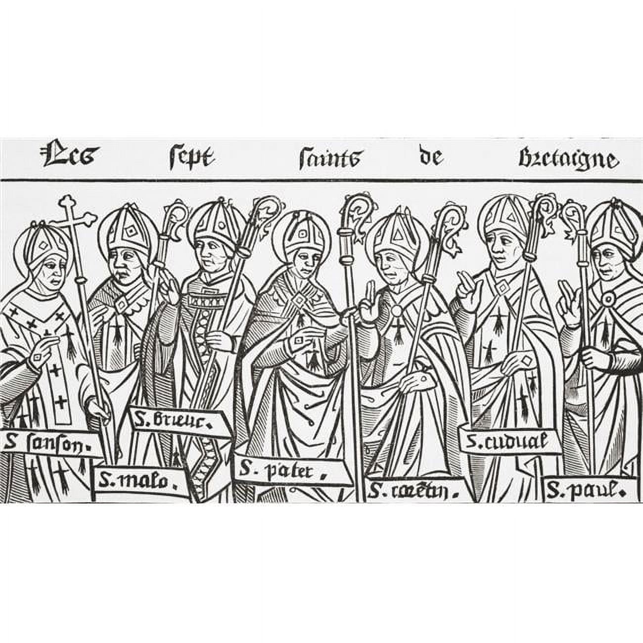The Seven Saints of Brittany From Left to Right Saint Samson of Dol ...