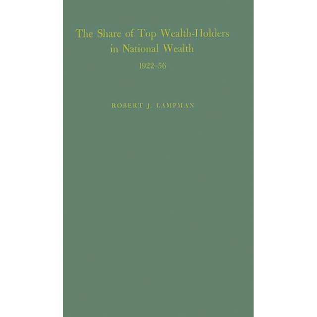The Share of Top Wealth-Holders in National Wealth 1922-56, (Hardcover ...