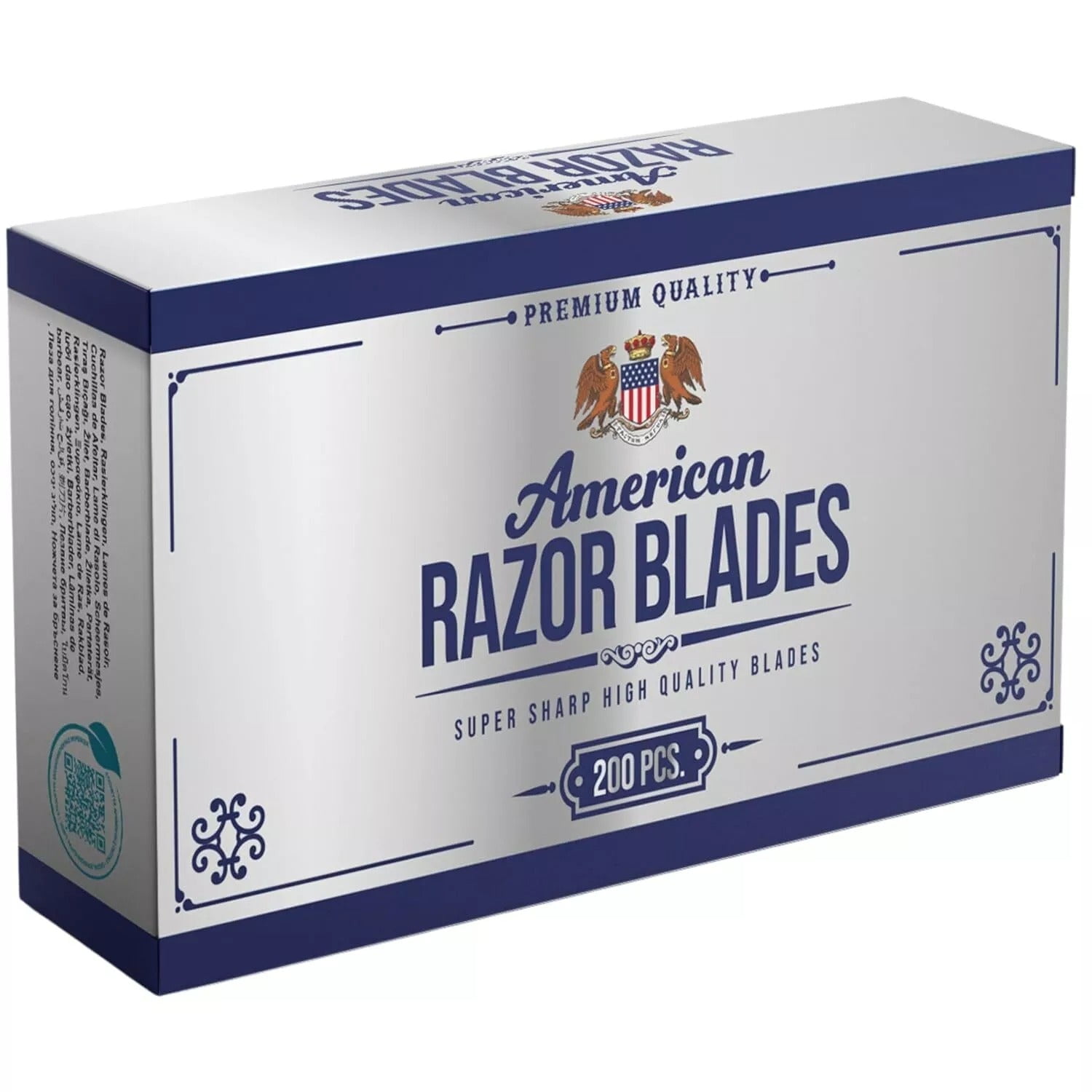 The Shave Factory American Razor Blades - Double Edge Razor Blade (200 ...