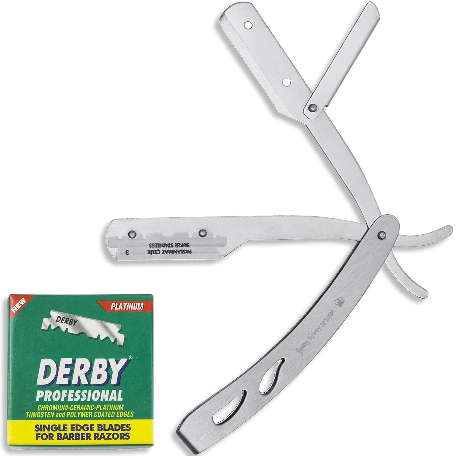 The Shave Factory Straight Edge Razor Kit (Matte / 100 Derby ...