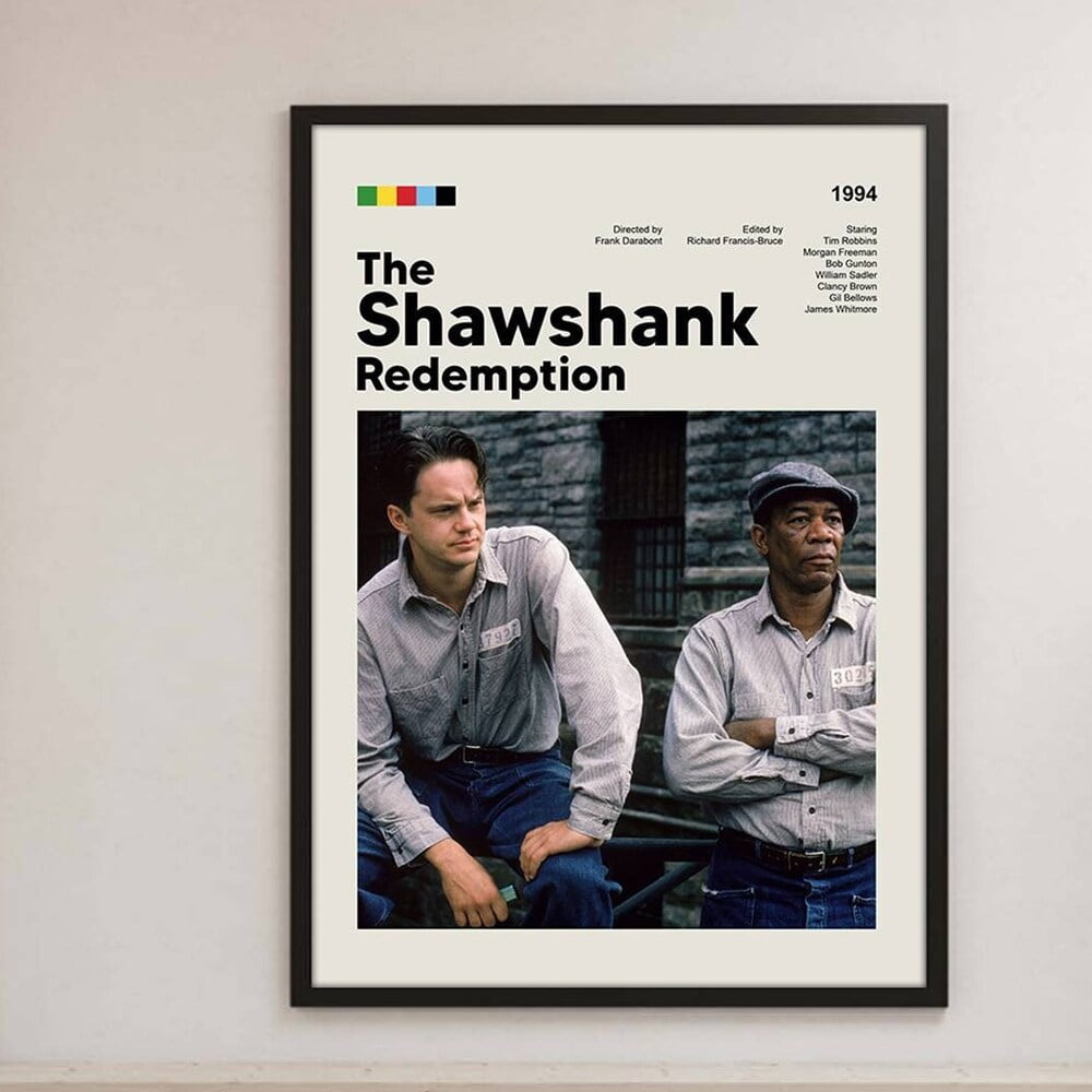 The Shawshank Redemption Poster Andy Dufresne Poster The Shawshank Redemption Mordern Print Art ...