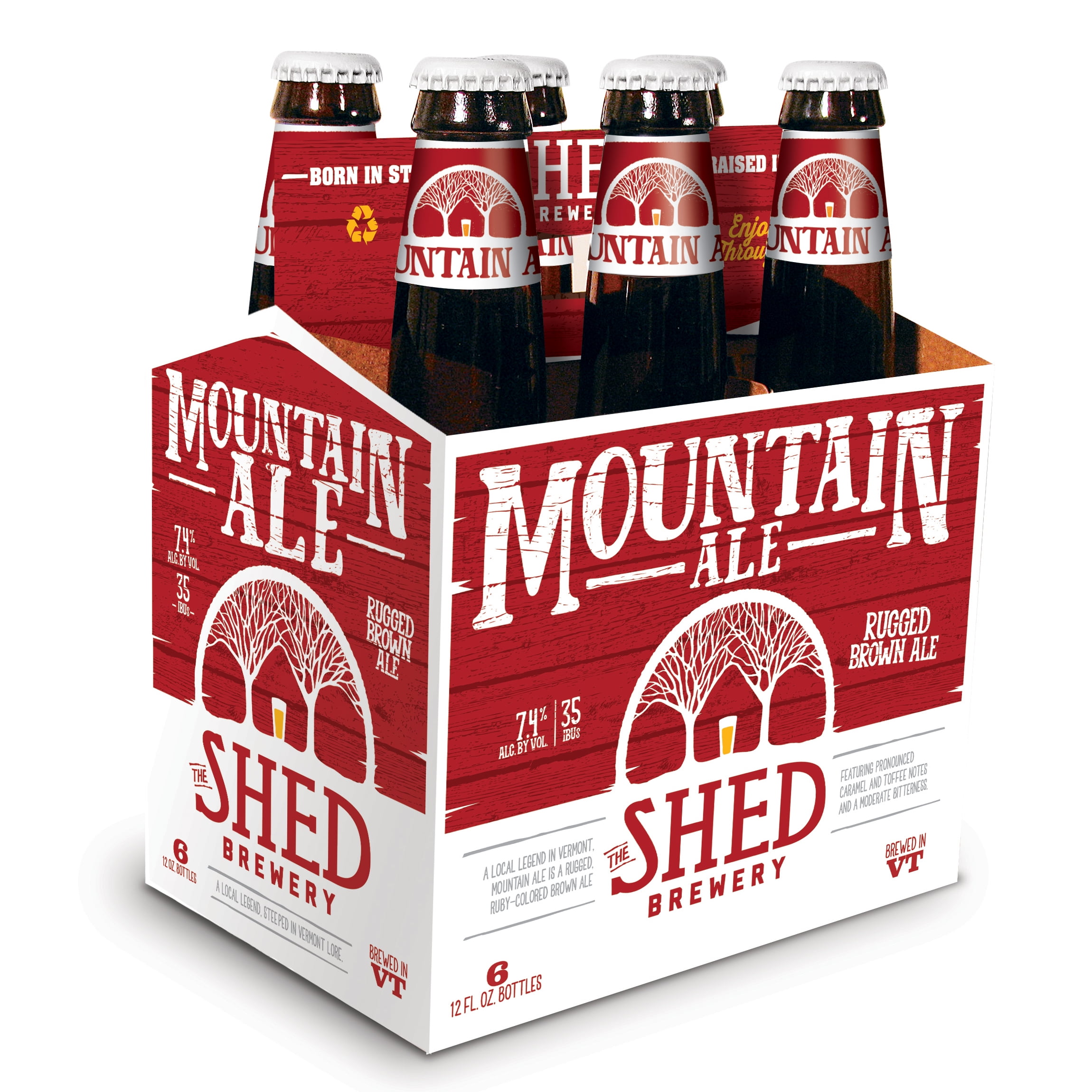 The Shed Brewery Mountain Ale, 6 Pack, 12 fl oz Bottles - Walmart.com