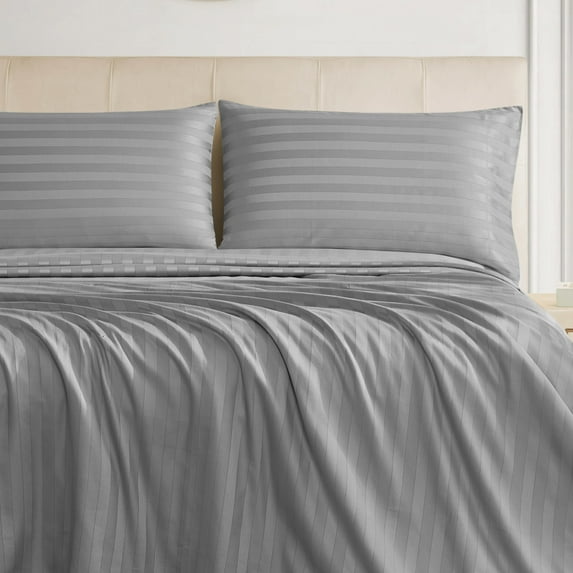 The Sheet Lab Regal Dreams Sheet Sets, 4-Piece King, Gray - Walmart.com