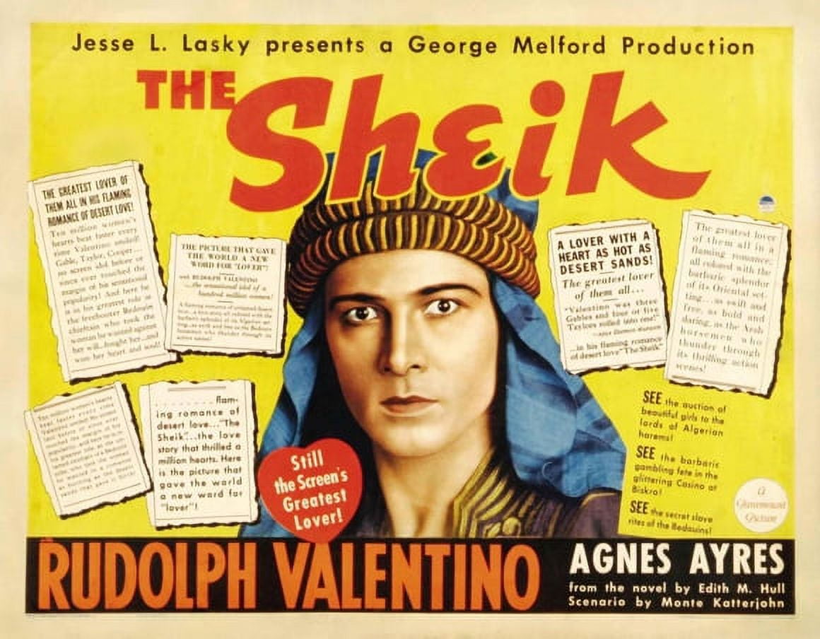 The Sheik - movie POSTER (Half Sheet Style A) (22" x 28") (1921 ...
