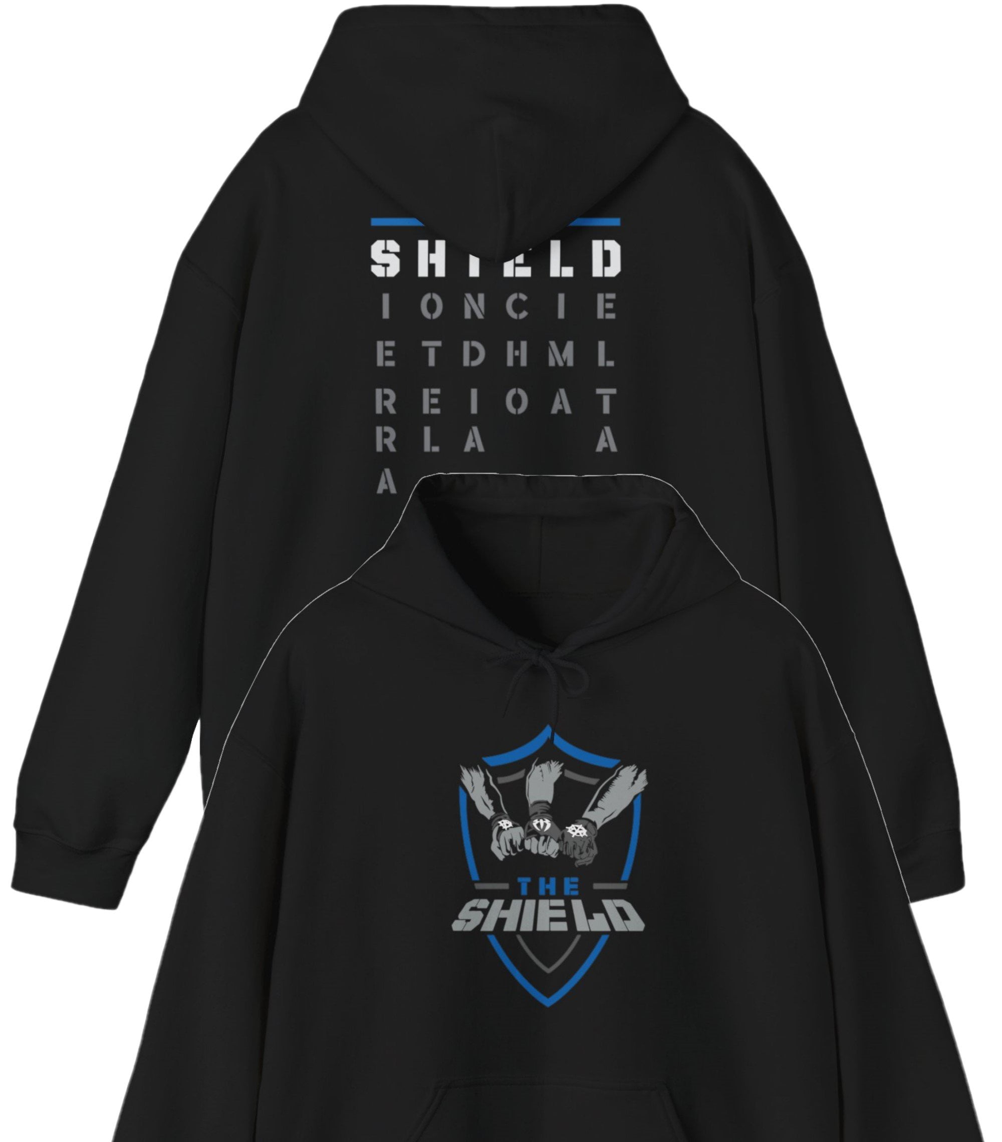 The Shield Hands In United Mens Black Hoody Sweatshirt - Walmart ...