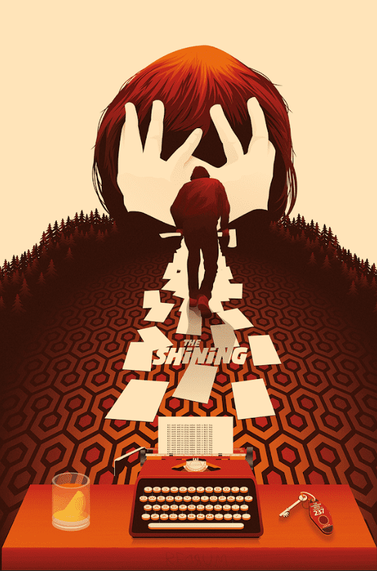 The Shining 1980 Poster 24x36 Iconic Horror Thriller Jack Nicholson Art ...