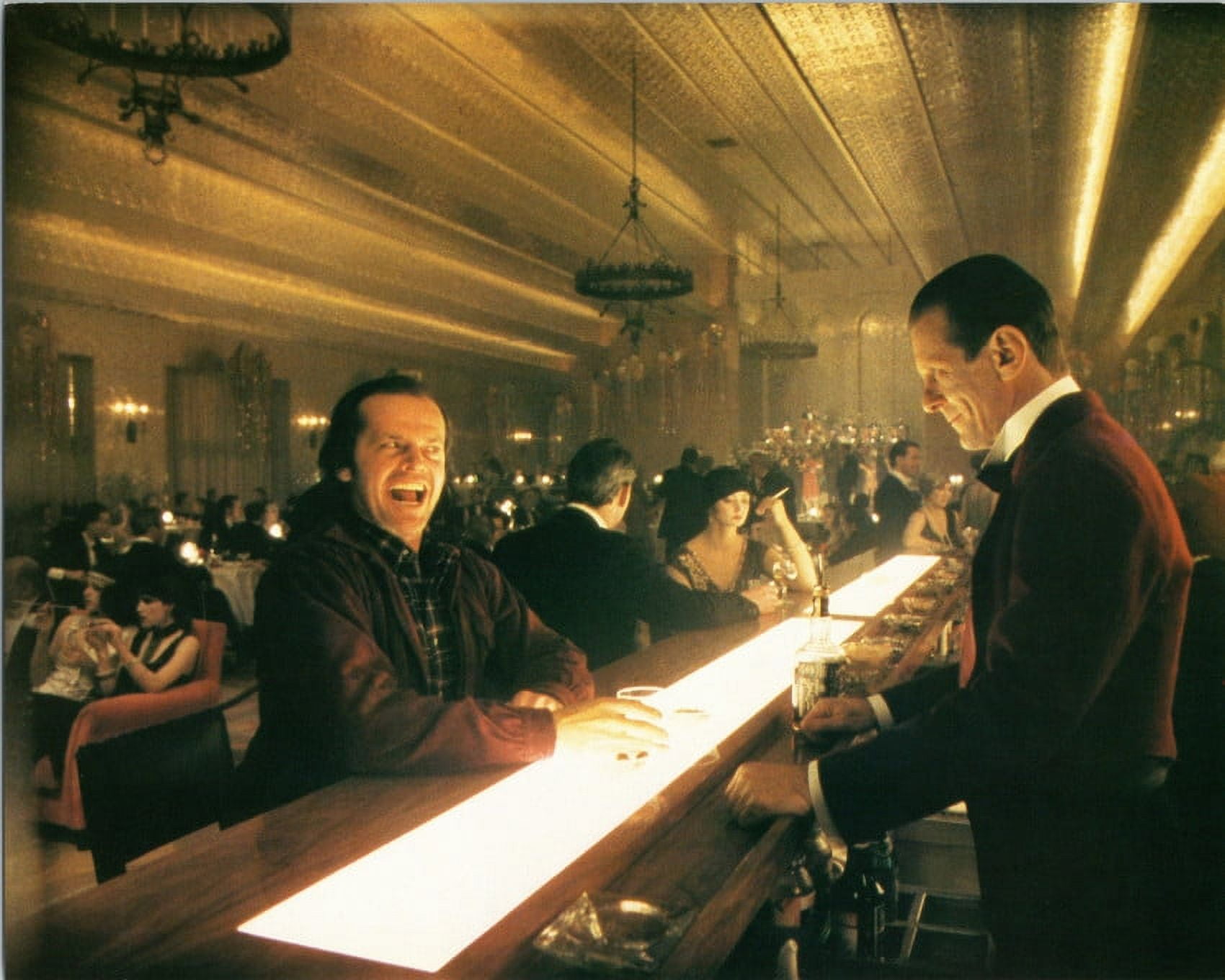 The Shining Jack Nicholson Joe Turkel In Bar Grinning 24x36 Classic